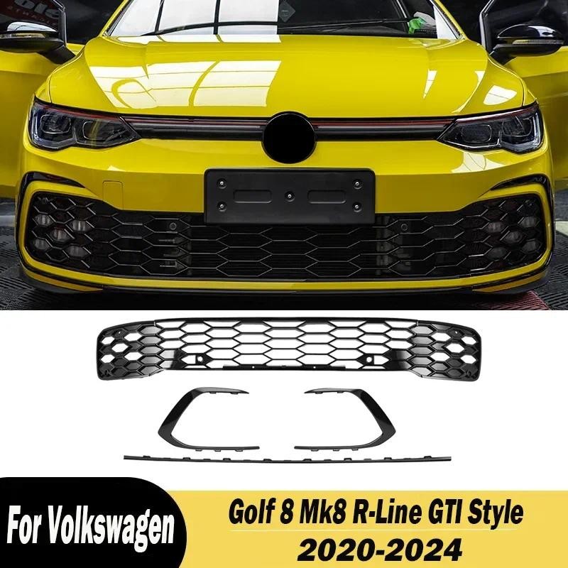 Jual For Volkswagen Golf 8 Mk8 R-Line 2020-2024 GTI Style Front Bumper ...