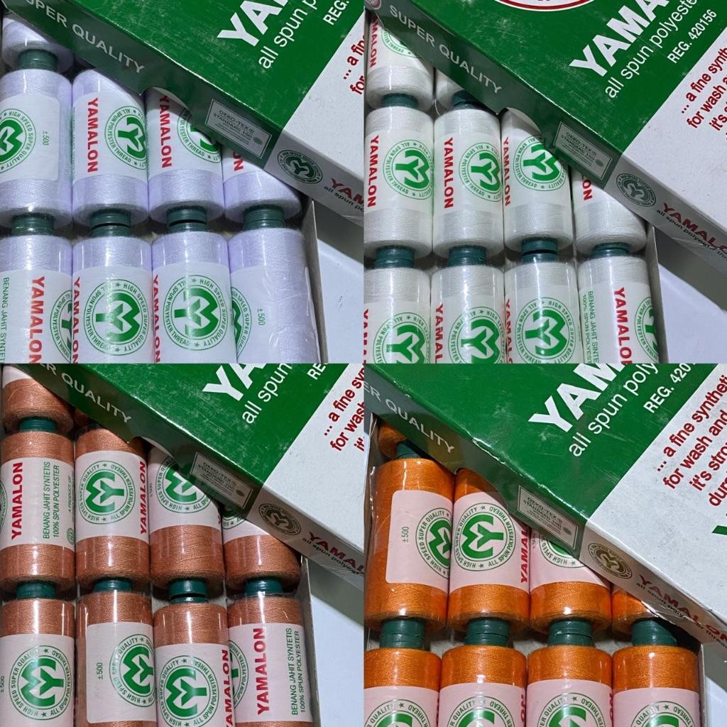 Jual BENANG JAHIT YAMALON 40/2 500 YARD ISI 6 PCS | Shopee Indonesia