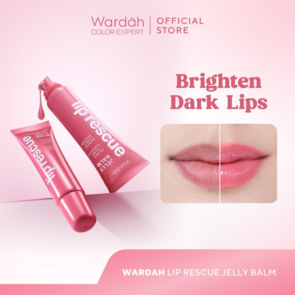 Jual [LIP CARE MENCERAHKAN] NEW! WARDAH Lip Rescue Jelly Balm Dusty ...