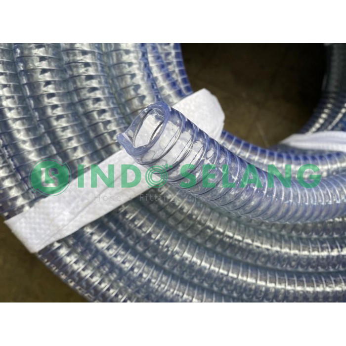 Jual SELANG KAWAT SPIRAL PVC 1" SPRING HOSE OIL WIRE BENING TRANSPARAN ...