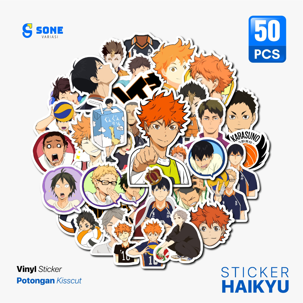 Jual Stiker Anime Haikyuu Paper Vinyl Waterproof Dekor Sticker Laptop ...