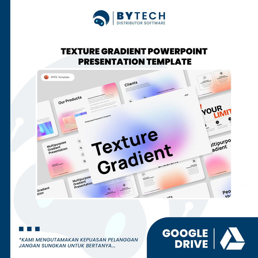 Jual TEXTURE GRADIENT POWERPOINT PRESENTATION TEMPLATE | POWERPOINT | Shopee Indonesia