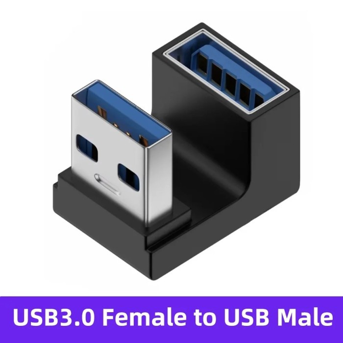 Jual USB 3.0 Male To Female U Shape Adapter Converter Universal High ...