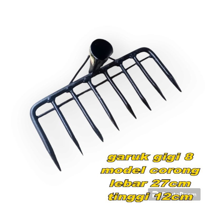 Jual garuk lebar besi ulir gigi 8 model corong dan kolong | Shopee ...