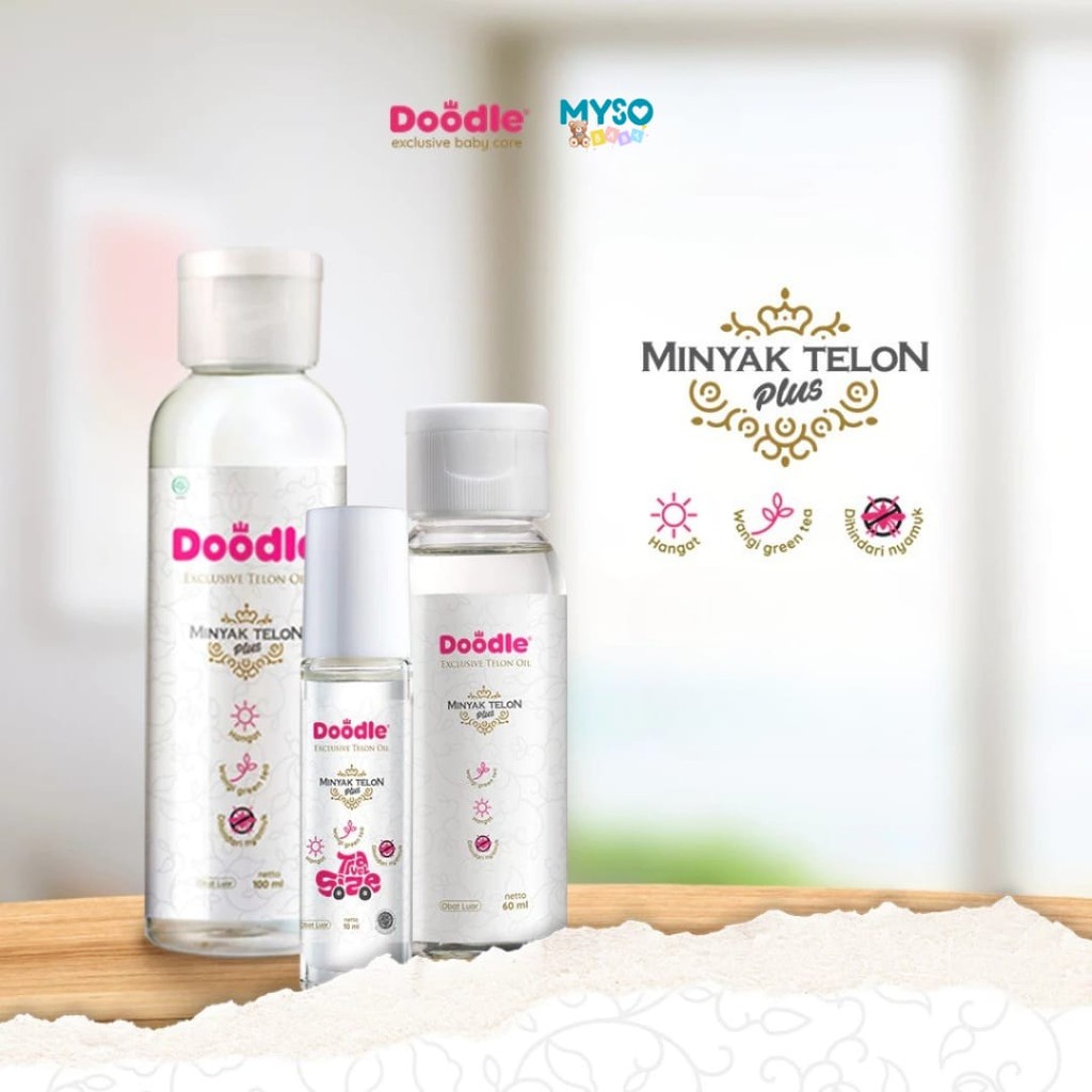 Jual Doodle Minyak Telon bayi 250ml 100ml 60ml 10ml Exclusive Telon oil ...