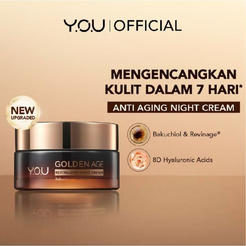 Jual YOU Golden Age Revitalizing Night Cream 30gr | Shopee Indonesia