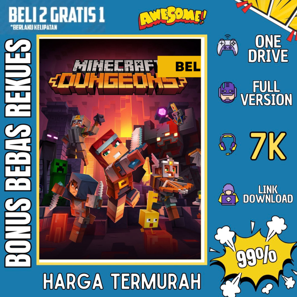 Jual MINECRAFT DUNGEONS CLOUDY CLIMB - GAME PC - GAME LAPTOP - PC GAMES ...