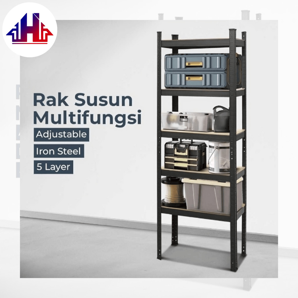 Jual TaffHOME Rak Susun Multifungsi Iron Steel Storage Rack Adjustable ...