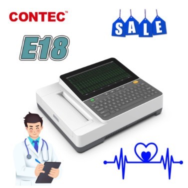 Jual CONTEC E18 ECG Digital 18 Channel/Lead EKG+PC Sync software Color HD D | Shopee Indonesia