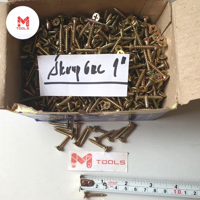 Jual Skrup GRC 1" (harga/ktk 1.000 pcs) - Skrup Baja Ringan - Self ...