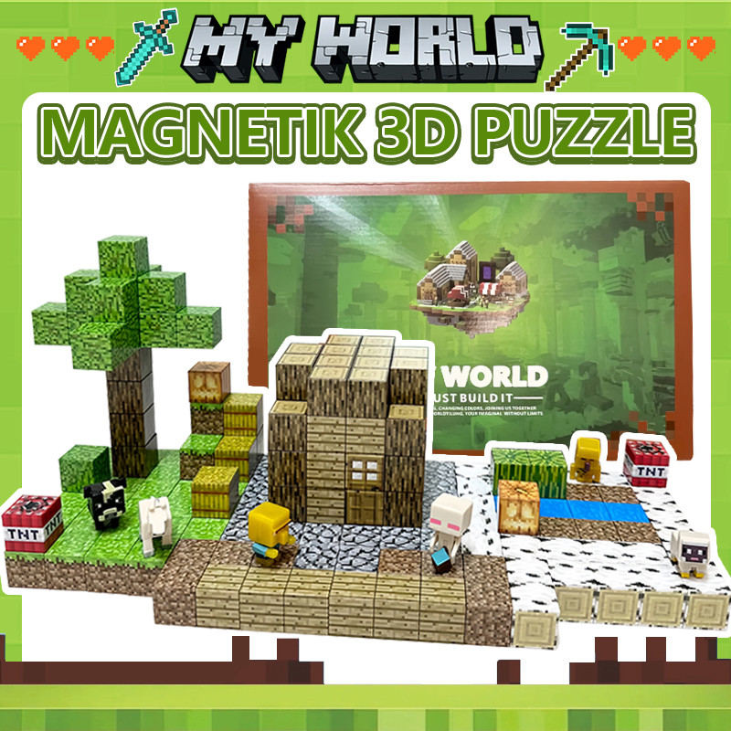 Jual Magnetic Building Blocks Premium Magnetic Building 4D Cubes ...