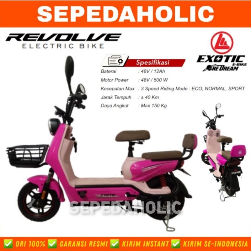 Jual Sepeda Listrik EXOTIC REVOLVE 500 Watt By Pacific Electric E Bike ...