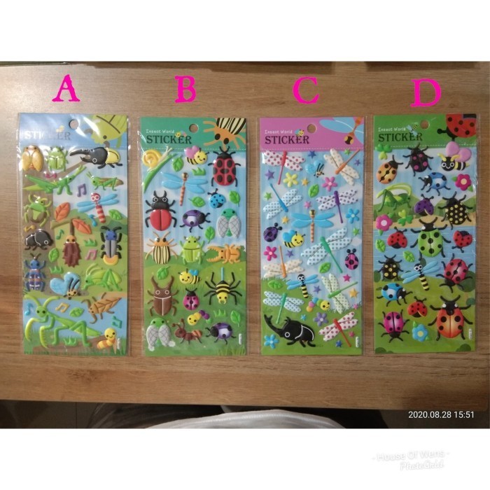 Jual STICKER INSECT WORLD - STICKER SERANGGA | Shopee Indonesia