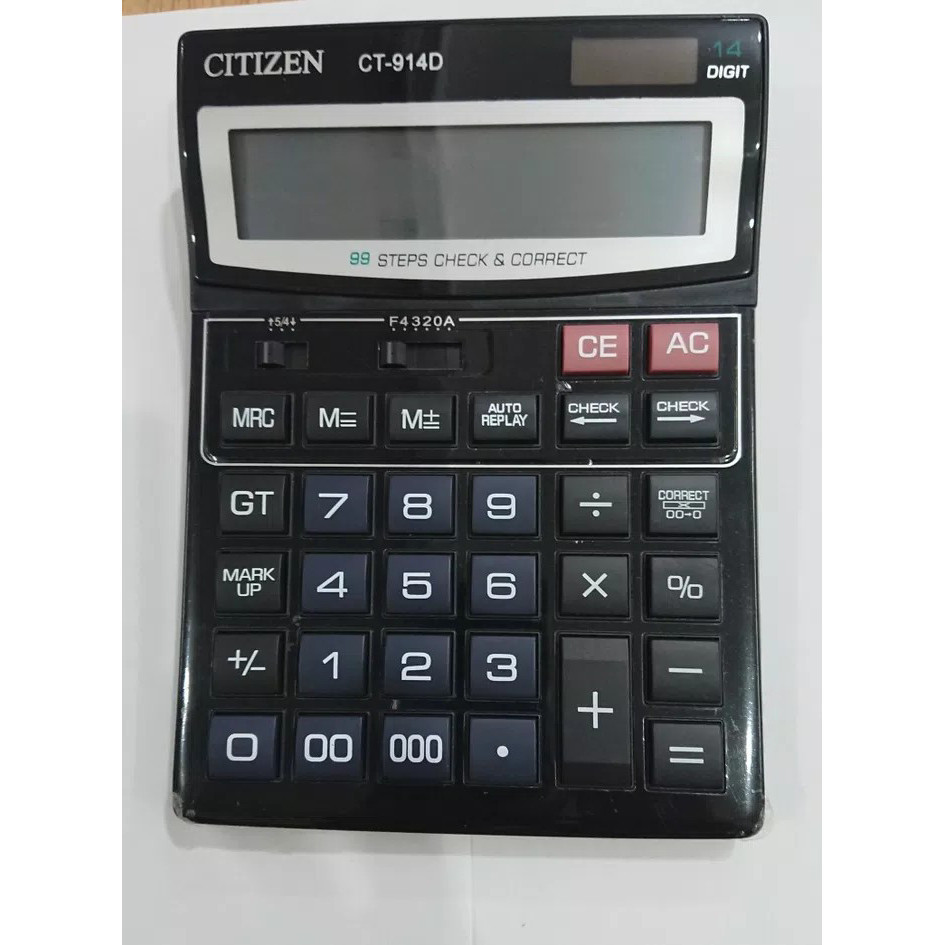 Jual Kalkulator Citizen Ukuran Besar 14 Digit Baterai AA Biasa Kantor ...