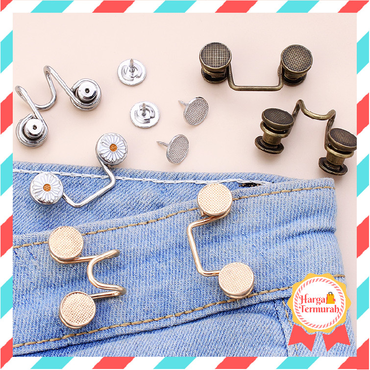 Jual Harga Termurah - 1155 Kancing Jeans Logam / Kait Pengecil Lingkar ...