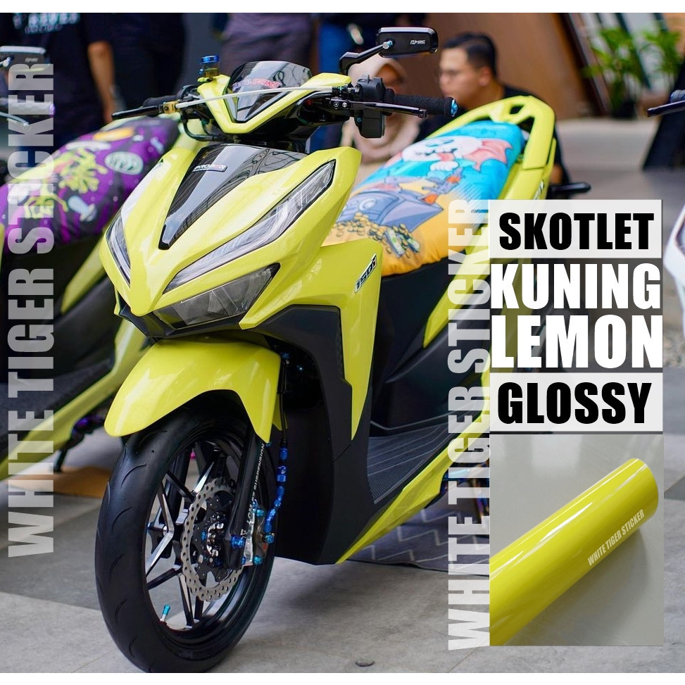 Jual SKOTLET STIKER MOTOR KUNING LEMON GLOSY SCOTLITE MOTOR KUNING ...