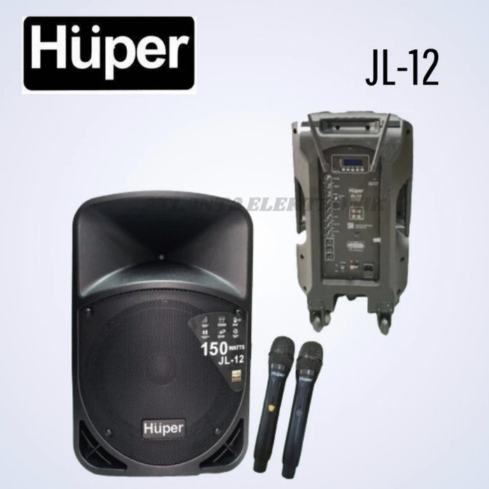 Jual Speaker Portable HUPER JL12/JL 12 USB Speaker Karaoke Bluetooth 12 ...