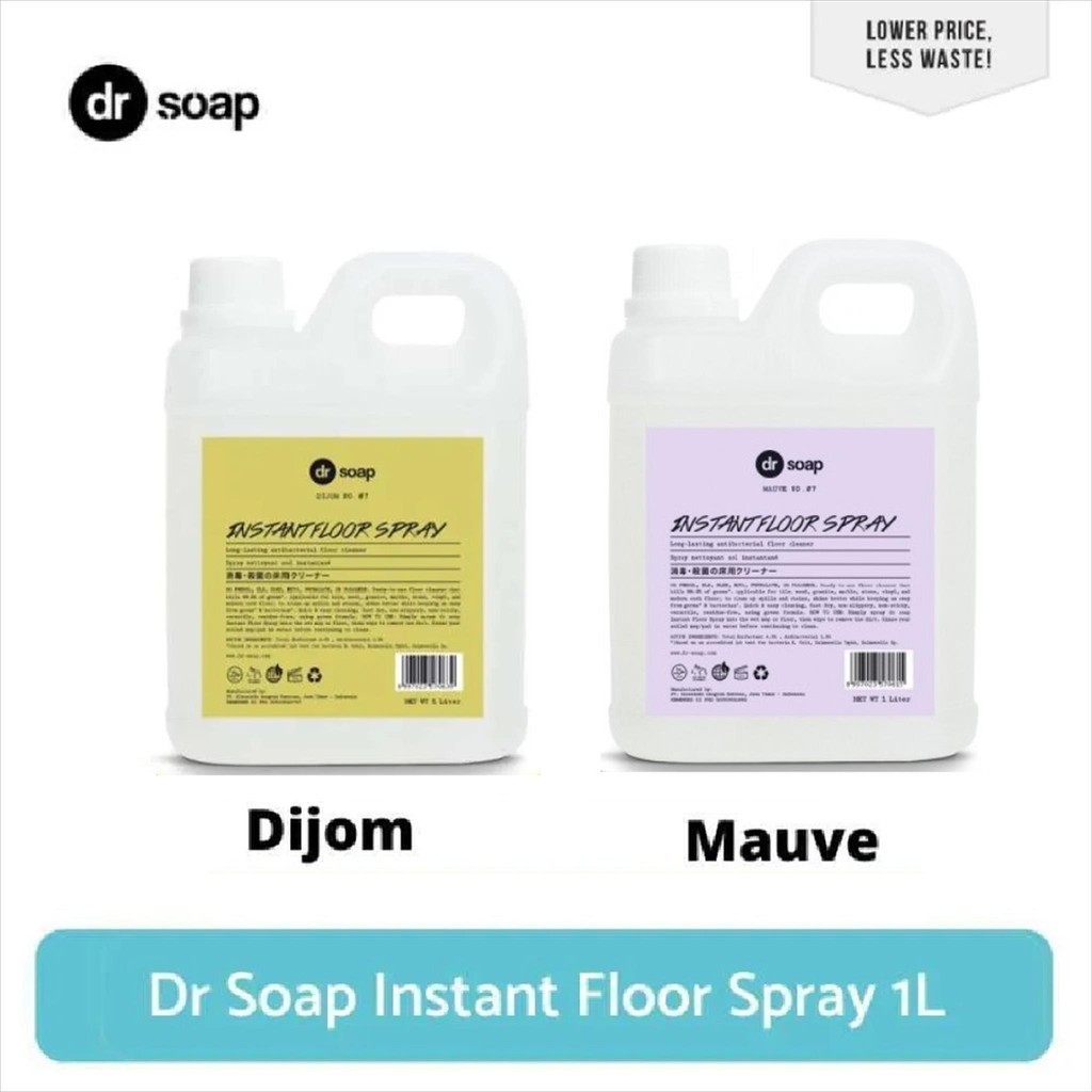 Jual Dr Soap Instant Floor Spray Disinfektan Lantai 1 liter | Shopee ...