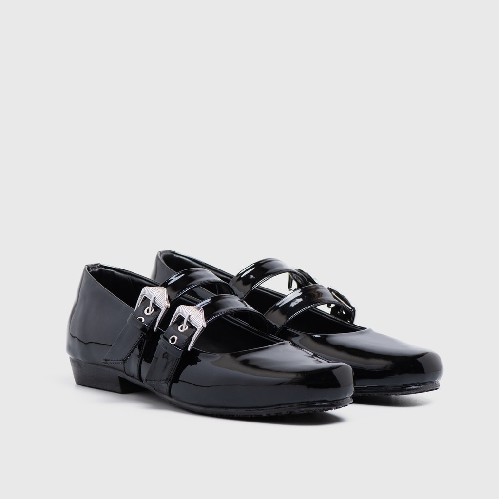 Jual Adorableprojects - Baleva Flat Shoes Raven Black | Shopee Indonesia