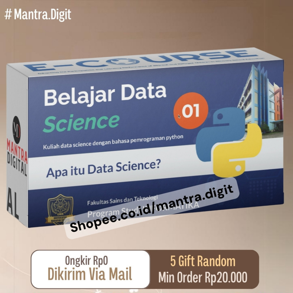 Jual Jual [ID20] Belajar Sekolah Data Science Lengkap Kursus - Dasar ...