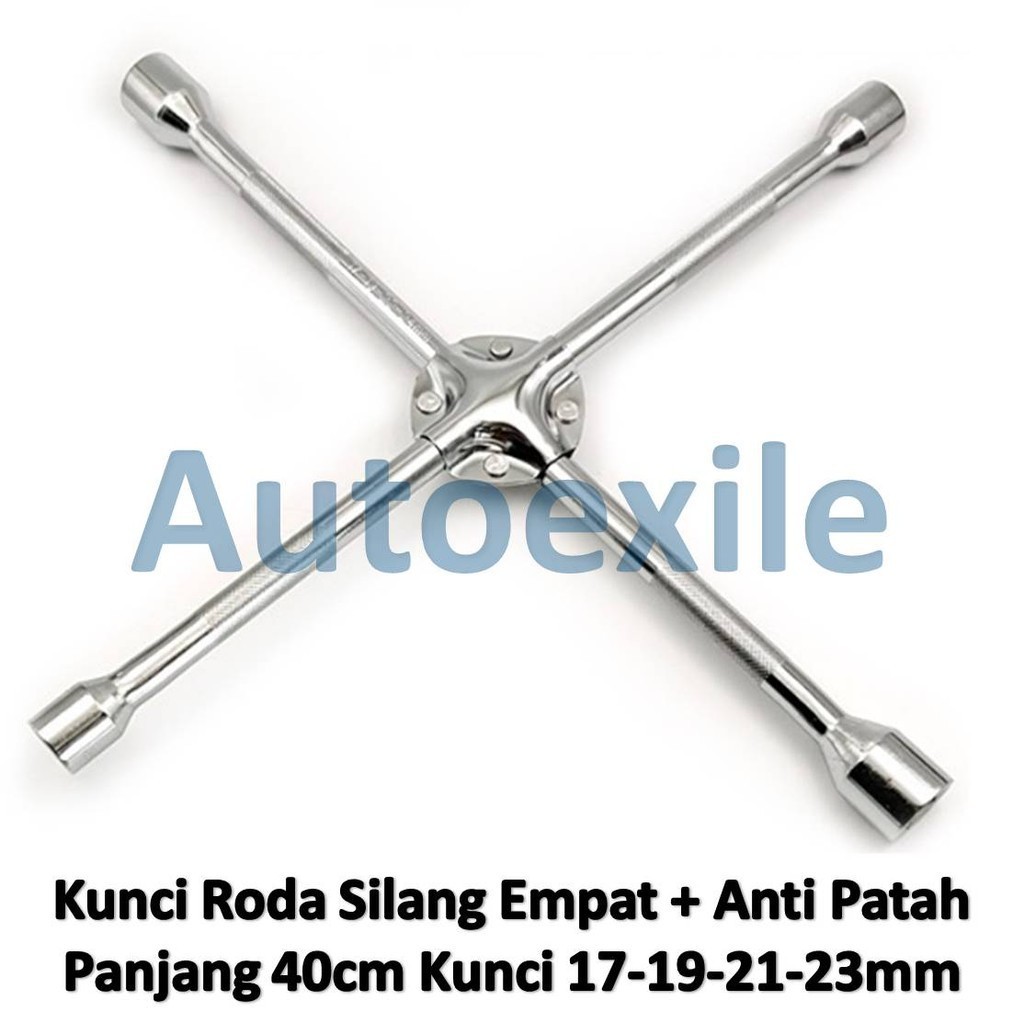Jual Kunci Roda Silang Empat Shock Heksagon 17 19 21 23 mm Palang 4 ...