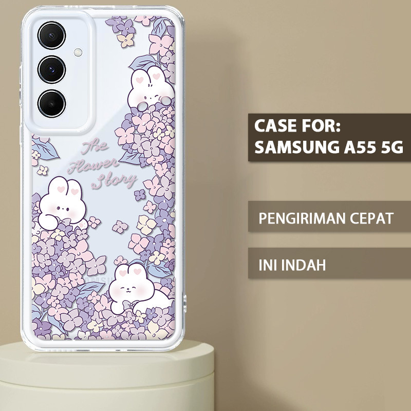 Jual Bunga Terbaru lucu Case Samsung A16 5G Softcase samsung A06 A55 A35 A25 A15 A05 A05S A54 ...