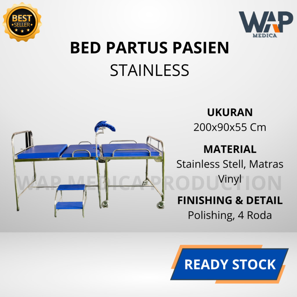 Jual BED PARTUS STAINLESS | VERLOS STAINLESS | TEMPAT TIDUR PARTUS ...