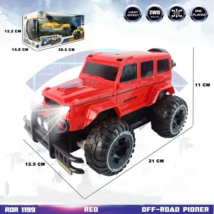 Jual Mobil mobilan rc RDR1199 Merah RC Jeep Offroad Off Road Mainan ...