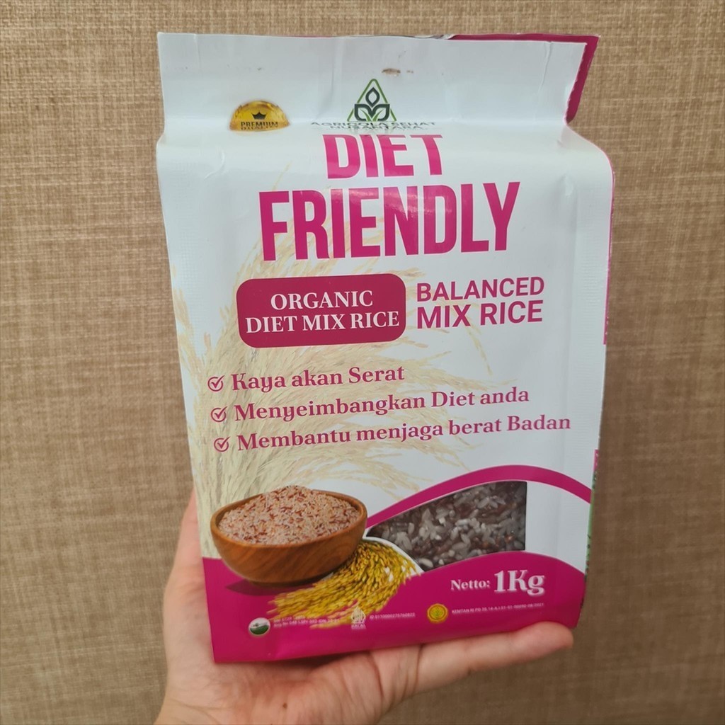 Jual Agricola Beras Diet Organic 1 KG ( Mix Rice Beras Putih & Merah ...