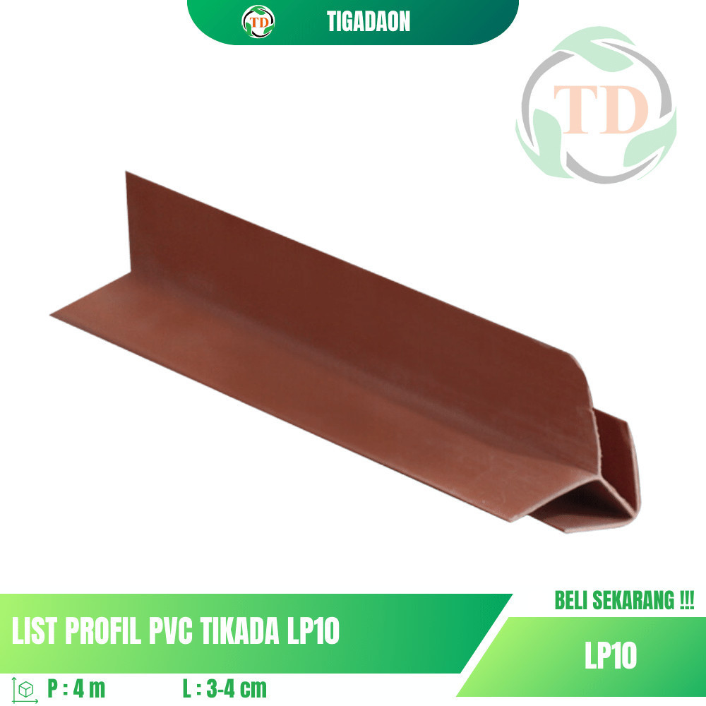 Jual List Plafon PVC TIKADA LP10 Motif Coklat Polos | Minimal Order 4 ...