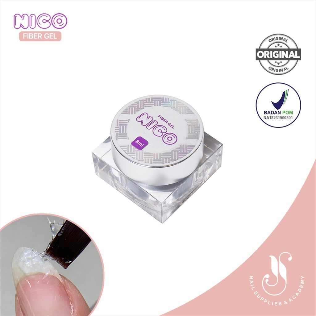 Jual Nico Fiber Gel Repair Gel Perawatan Kuku Tipis Sobek Manicure ...