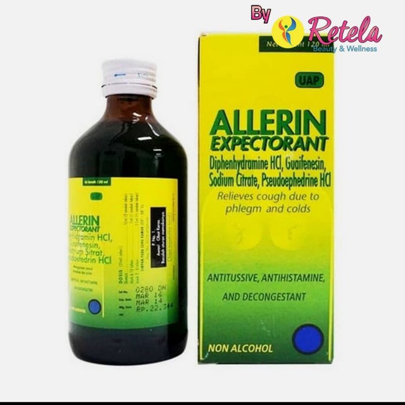 Jual ALLERIN EXPECTORANT 120ML | Shopee Indonesia