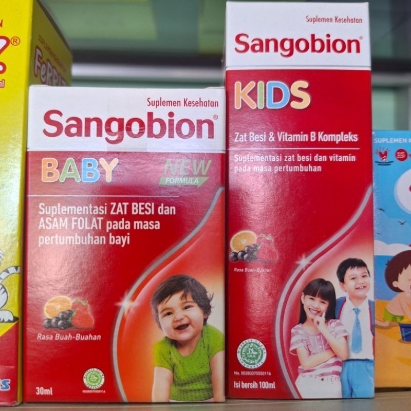 Jual Suplementasi Zat Besi Bayi & Anak SANGOBION BABY & SYRUP - ALF06 ...