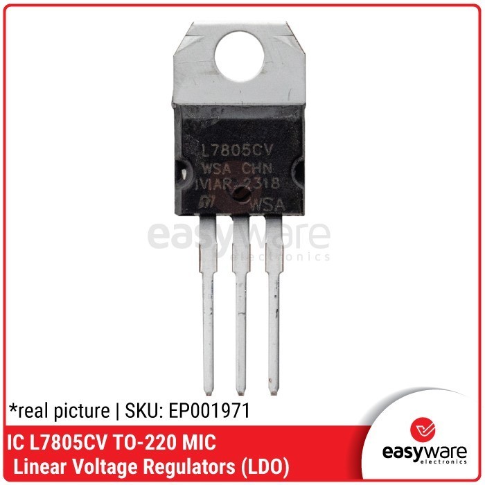 Jual DC27 IC REGULATOR L7805CV 7805 TO-220 TO220 LINEAR VOLTAGE 5V IC | Shopee Indonesia