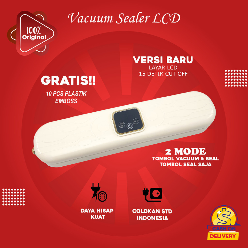 Jual Vakum Sealer LCD Untuk Makanan Basah Kering Pelet Packing Makanan ...
