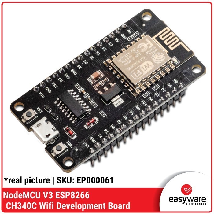 Jual DC99 NodeMCU V3 ESP8266 CH340 CH340C NodeMCU Lolin Lua WIFI ESP8266 | Shopee Indonesia