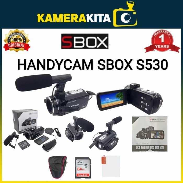 Jual HANDYCAM SBOX S530 24MP FULL HD GARANSI 1 TAHUN - standar box ...