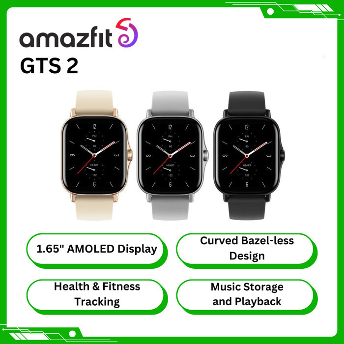Jual Amazfit GTS 2 Smart Watch 1.65 inch AMOLED Display GPS 90 Sport ...