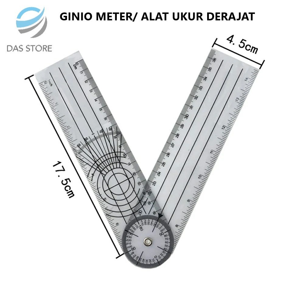 Jual Goniometer / goniometry / goniometri Alat ukur derajat sendi dan ...
