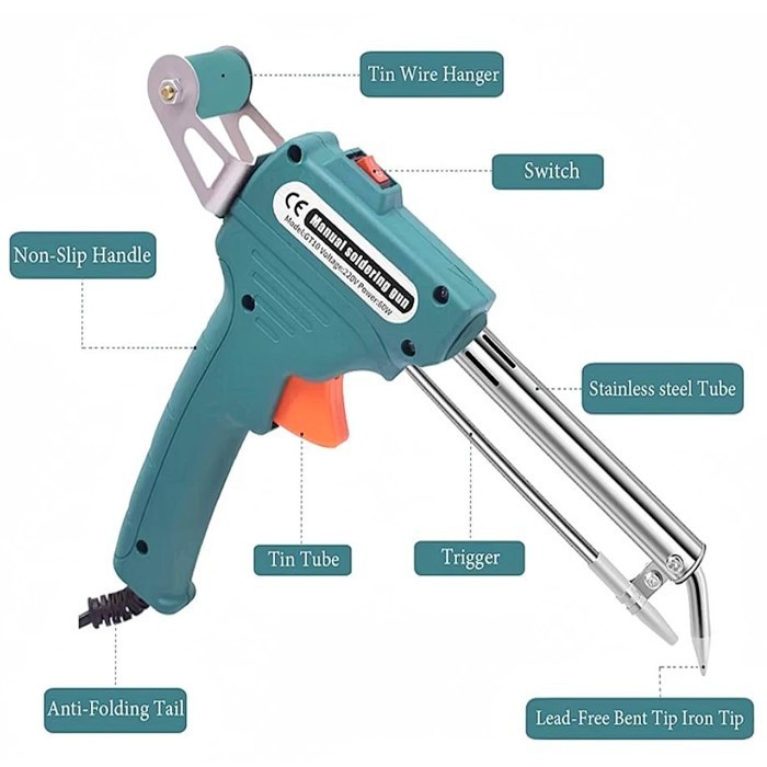 Jual Solder Tembak Listrik Timah Gulung Otomatis Iron Automatic Tin Gun ...