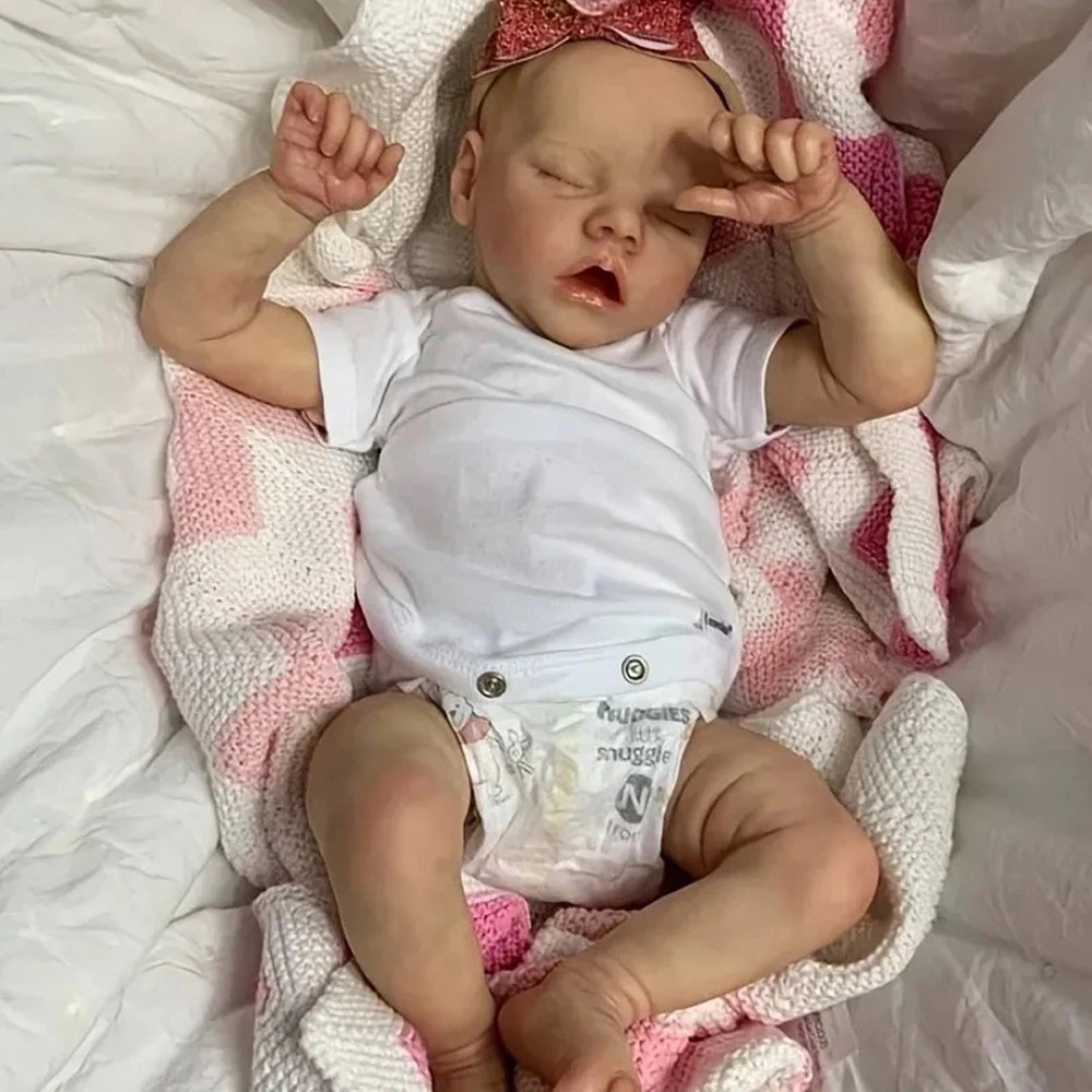 Jual Realistic 17inches TwinA Reborn Baby Dolls with Soft Touch 3D ...