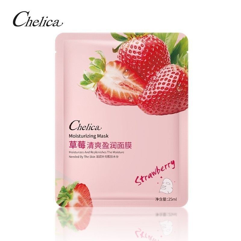 Jual Chelica Strawberry Moisturizing Mask Bell | Shopee Indonesia