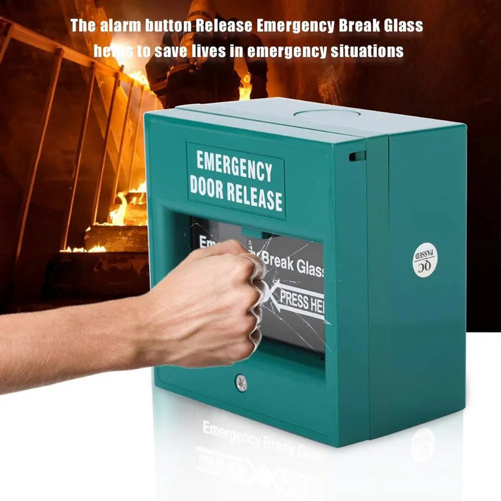 Jual Emergency Door Release Glass Break Alarm Button Fire Alarm Swtich ...