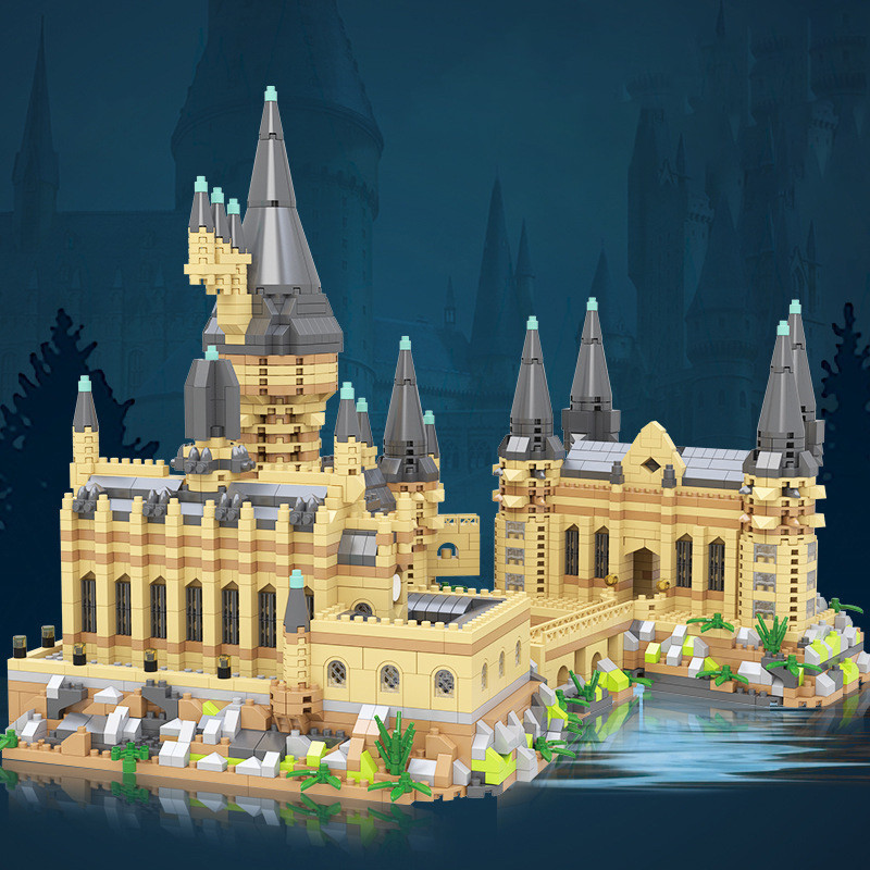 Jual Kastil Hogwarts 5400PCS Harry Potter Bricks 3D Magic Castle Puzzle ...