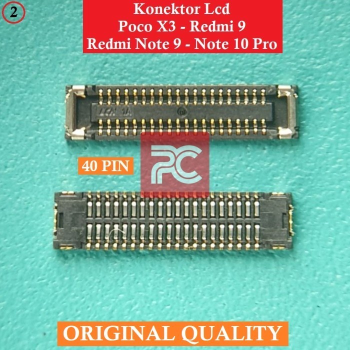 Jual Konektor LCD Poco X3 Redmi 9 40PIN Connector Socket Di Mesin ...