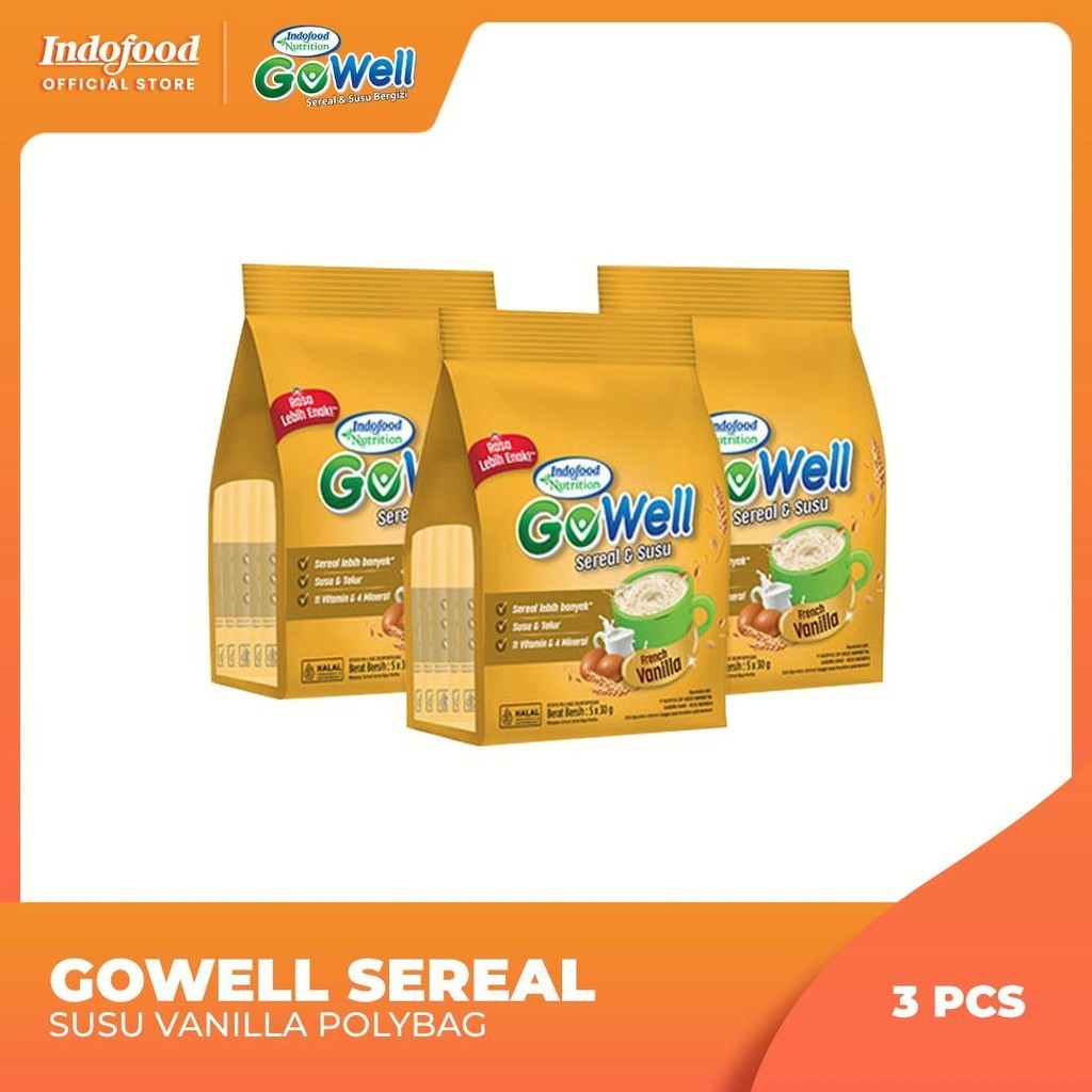 Jual 3 PACK - Gowell Sereal Susu Rejuv Polybag Vanila | Shopee Indonesia