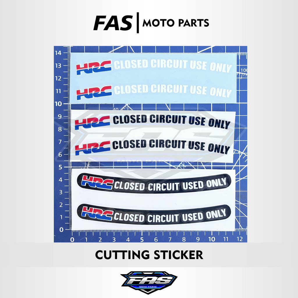 Jual Stiker Velg HRC Closed Circuit Use Only Cutting Sticker | Shopee ...