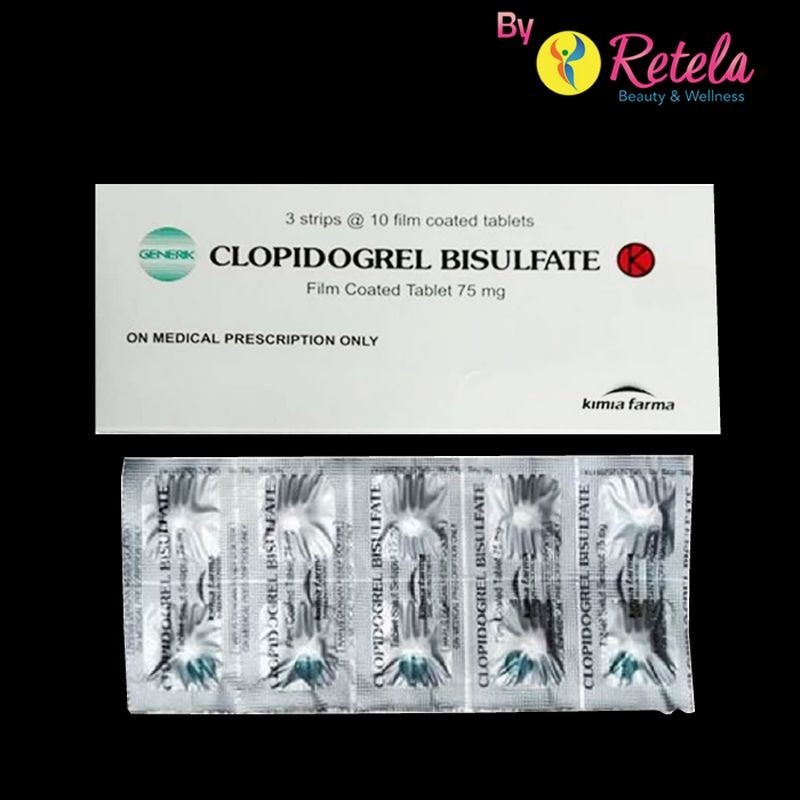 Jual Clopidogrel 75mg 1 Strip 10 Tablet | Shopee Indonesia