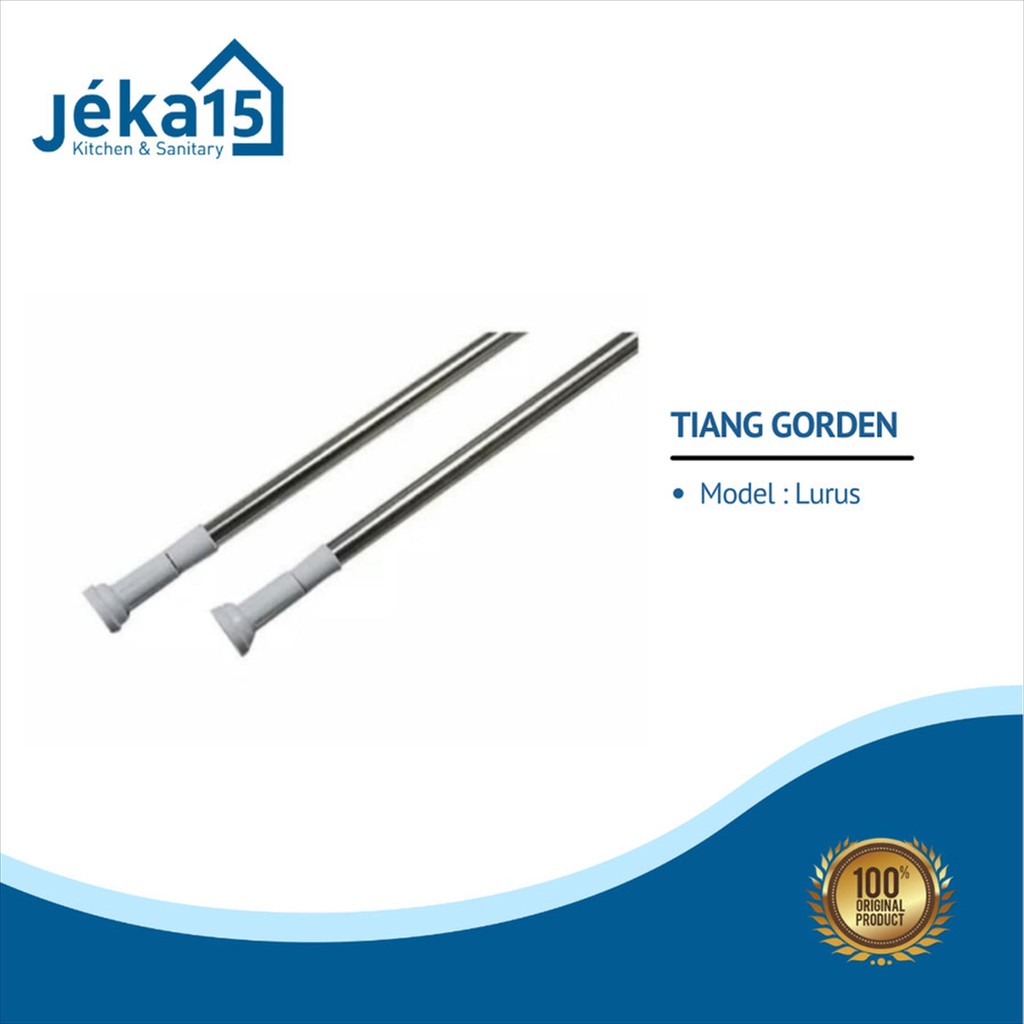Jual TIANG SHOWER CURTAIN LURUS/TIANG GORDEN KAMAR MANDI | Shopee Indonesia