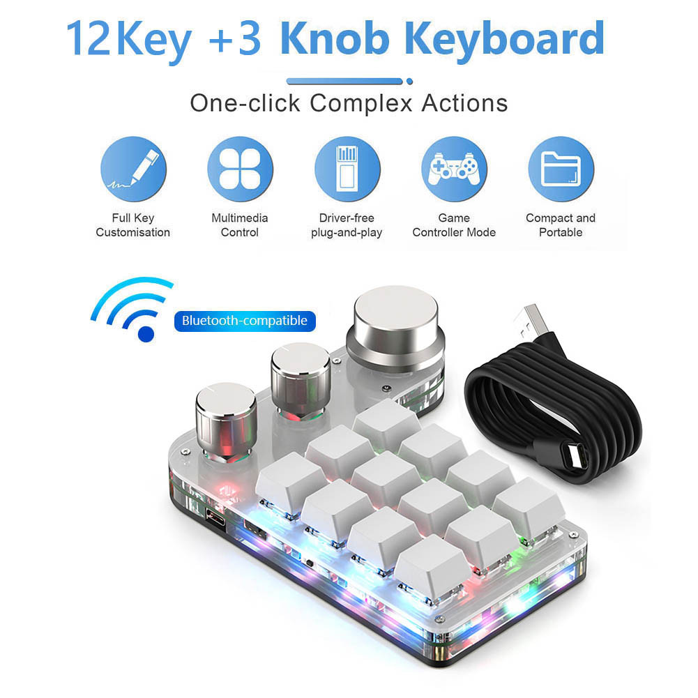 Jual USB Custom Keyboard Programmable Macro DIY Mechanical Hotswap ...